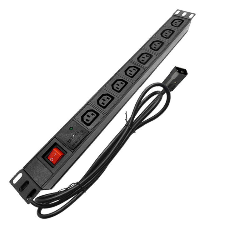 19inch Rack Mount PDU Power Distribution Unit Power Strip 8 Outlets ...