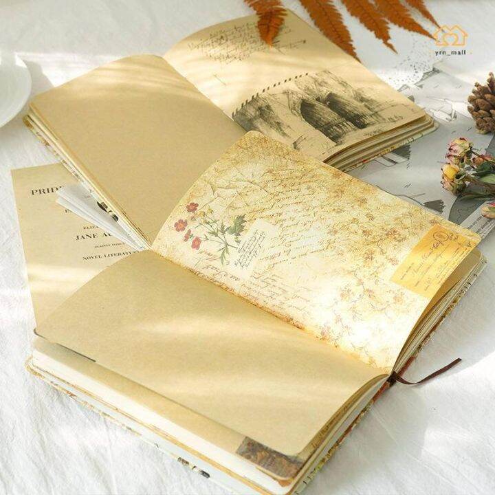 HOT SUCSY A5 Retro Notebook Coloring Page Kraft Paper Vintage Retro ...