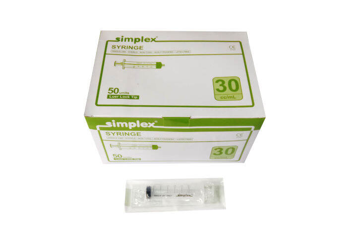 SIMPLEX Disposable Syringe 30cc/ml 1 Syringe | Lazada PH