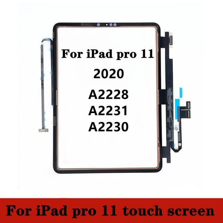 หน้าจอสัมผัสสำหรับ IPad Pro A2228 11นิ้ว A2230 A2231แผงดิจิไทเซอร์หน้าจอสัมผัสกระจกเซ็นเซอร์ดิจิ ...