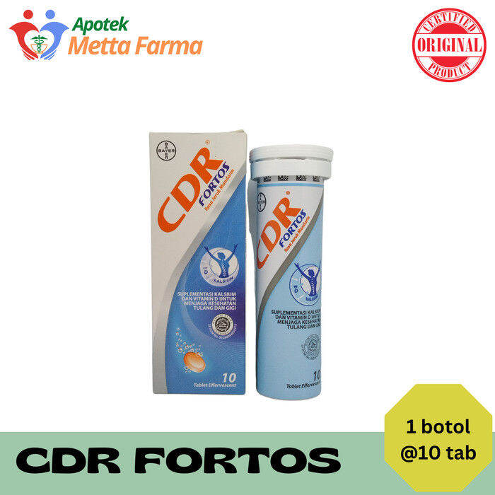 CDR Fortos Suplemen Kalsium 10 Tablet | Lazada Indonesia