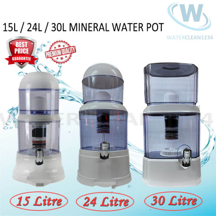 15L / 24L / 30L Mineral Water Pot [Mineral Pot] Penapis Air | Lazada