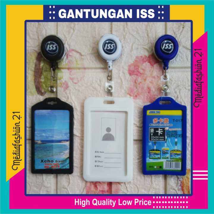 GANTUNGAN YOYO ID CARD ISS (INDONESIA SERVANT SERVICE) + CARD HOLDER ...