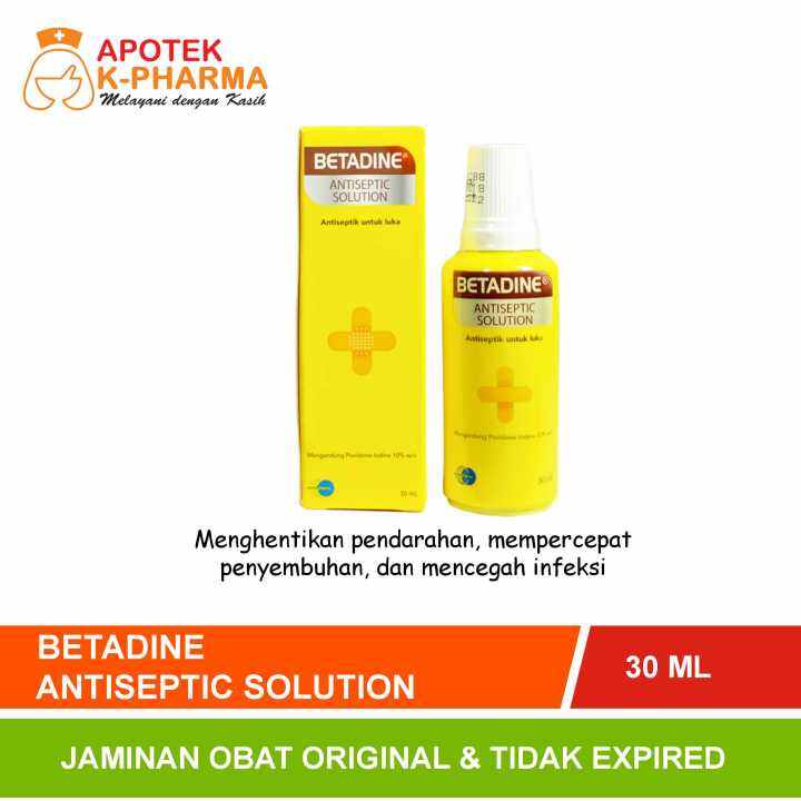 Betadine Antiseptic Solution Isi 30 ml Original Mundi Pharma | Lazada Indonesia