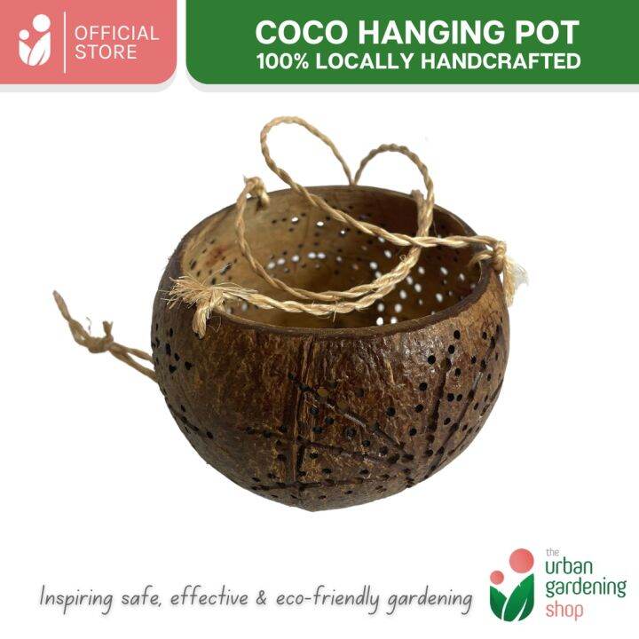 THE URBAN GARDENING SHOP Handcrafted Coco Hanging Pots - Proudly ...