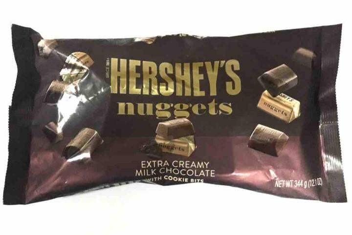 ช๊อคโกแลต Hershey nugget Extra creamy with cookie bite 344g BBF 02/06 ...