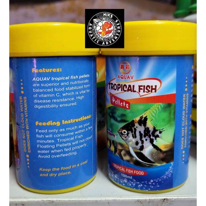 Aquav Tropical Fish Pellet 100ml | Lazada PH