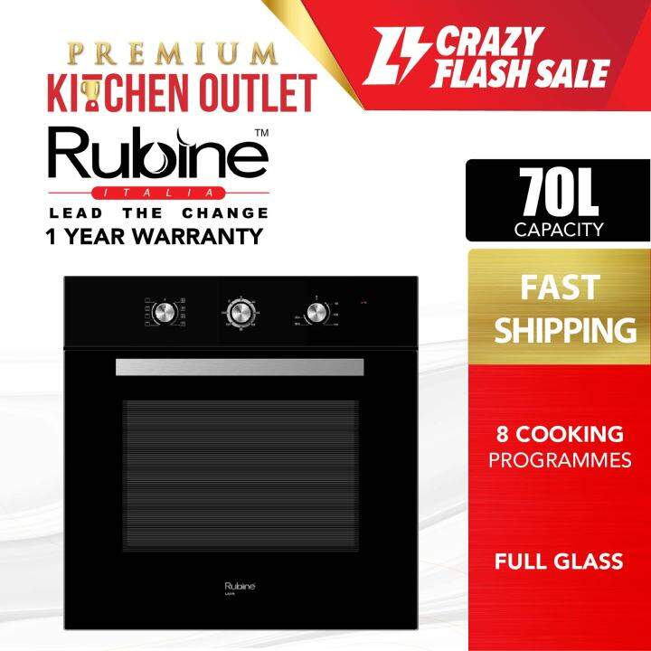 【Own Truck Delivery】Rubine 60L 7 Cooking Programmes Built-in Oven | RBO ...