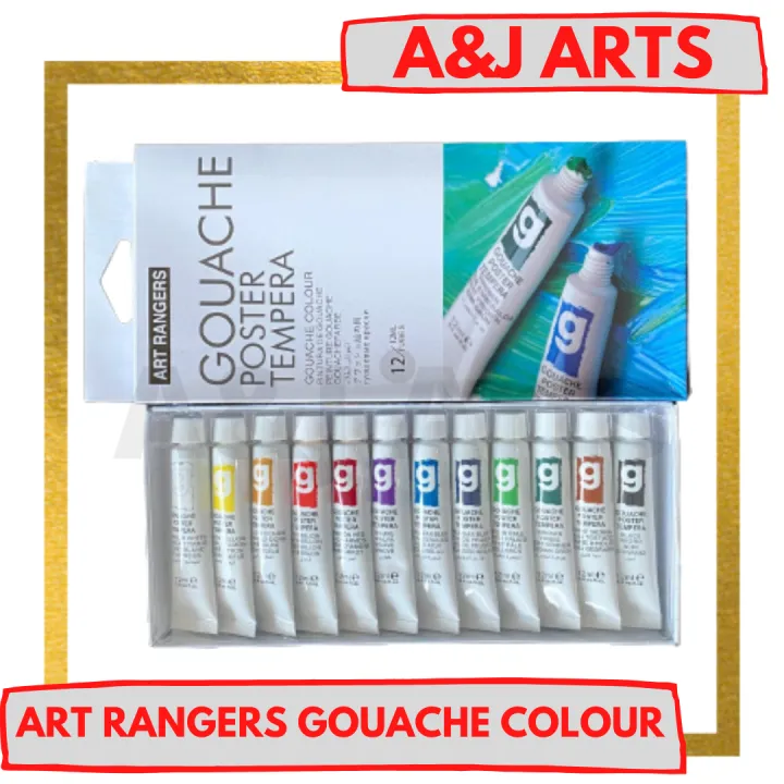 Gouache Paint Set Art Ranger Gouache Colour Set 12x12ml | Lazada PH
