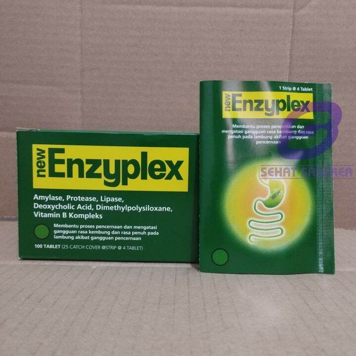 Enzyplex Strip 4 Tablet Mencegah dan mengatasi gangguan pada pencernaan ...