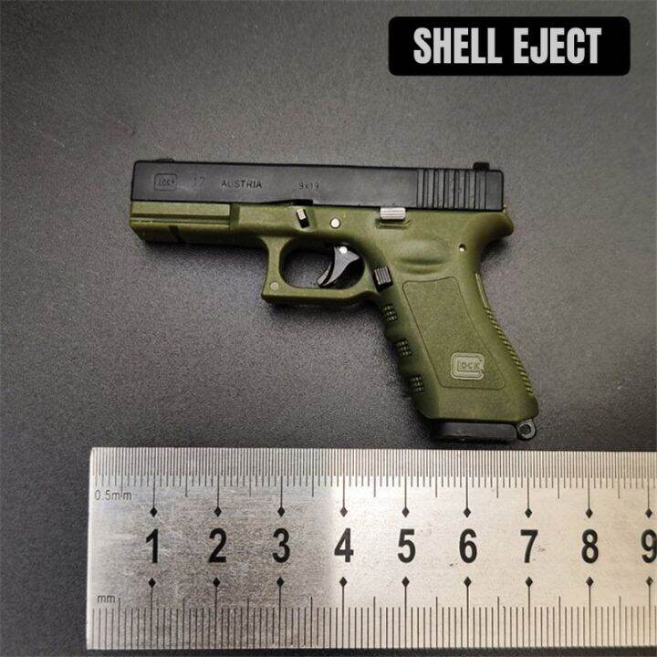 1:3 GLOCK Shell Eject พวงกุญแจโลหะรุ่นของเล่นปืน Miniature Alloy ...