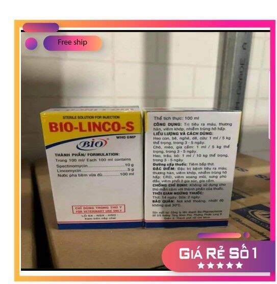 [Giá rẻ] Bio Linco S 100ml ra máu, thương hàn, viêm khớp, nhiễm trùng ...