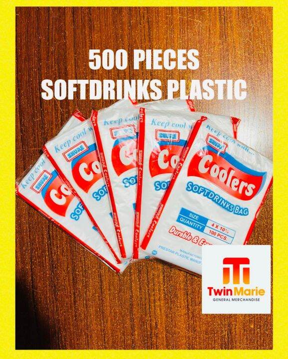 SOFTDRINKS PLASTIC (SHURE) (4x10 1/2) 500 pieces (5 packs) for PALAMIG ...