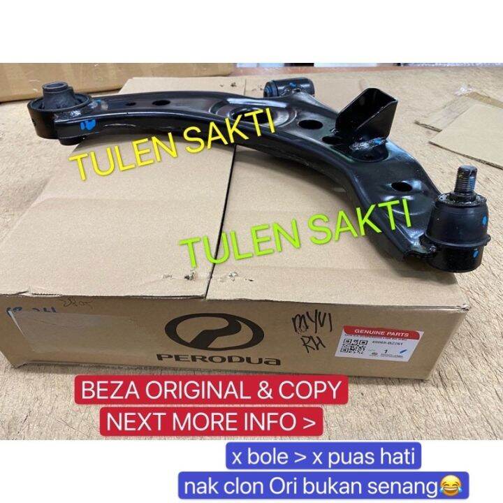ORIGINAL PERODUA MYVI @ LAGI BEST / ICON (2005-2017) FRONT LOWER ARM 48068-BZ261 RH / 48069 ...