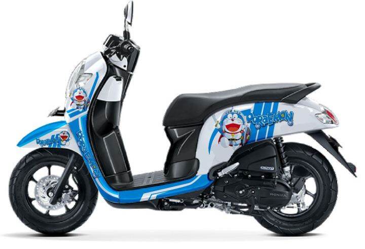 Stiker Full Body Decal Scoopy Doraemon Warrior | Lazada Indonesia