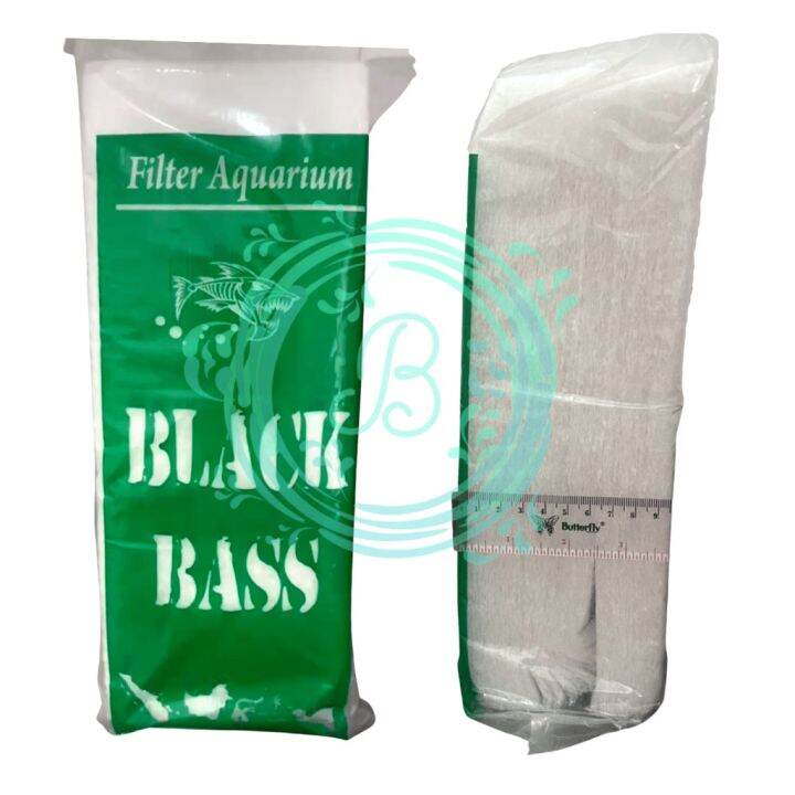 Kapas Black Bass 3 Lapis Tebal Media Filter FIltrasi Busa Aquarium ...