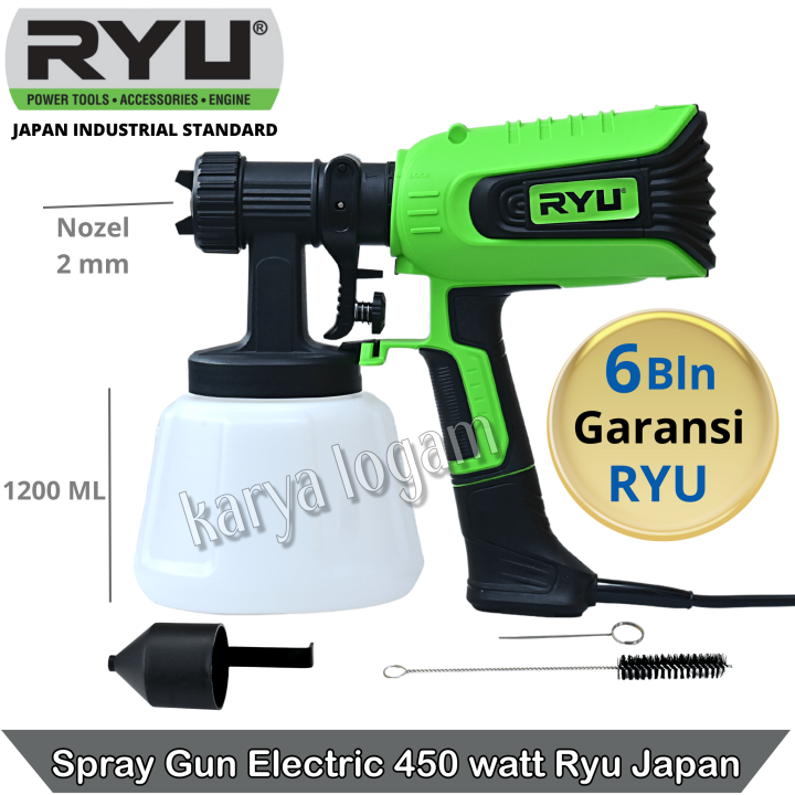 TEKIRO RYU Spray GUN Elektrik ELECTRIC RSE800-2 PAINT ZOOM | Lazada ...