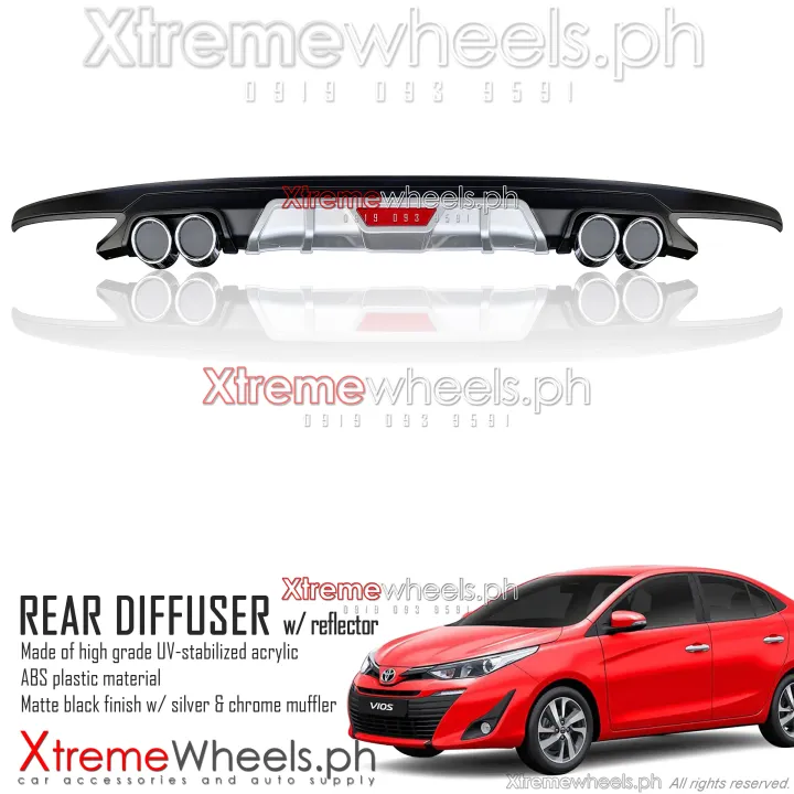 Toyota Vios 2019-2023 XLE E J G Variant 4th Gen Rear Bumper Lip ...