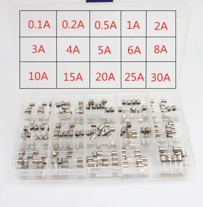 150pcs 5*20 Fast-blow Glass Tube Fuses Car Glass Tube Fuses Assorted ...