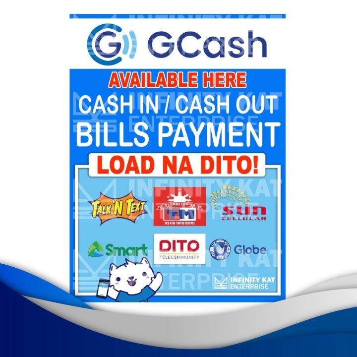 Tarpaulin Gcash Cash in / out With Eyelet | Lazada PH