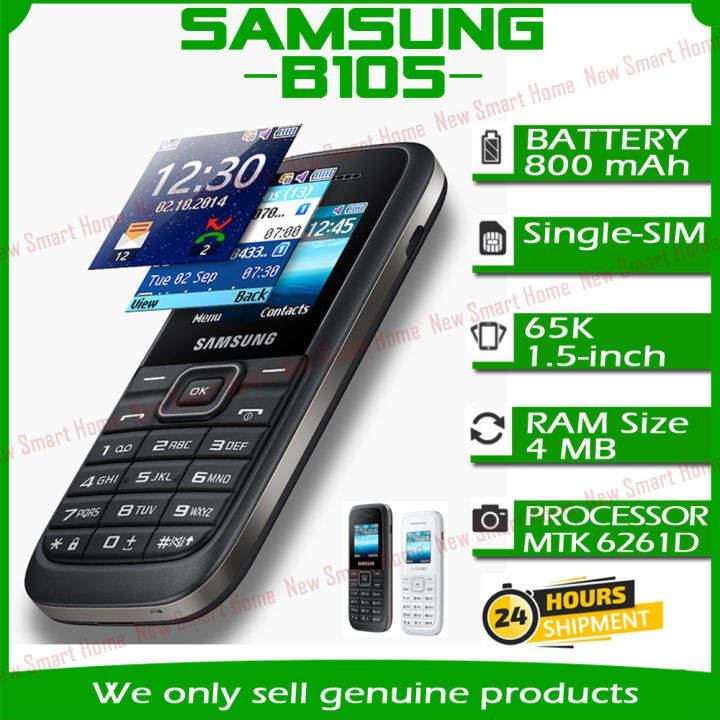 samsung b105e Original keypad only 800mAh Battery 1.5inches (SINGLE SIM ...