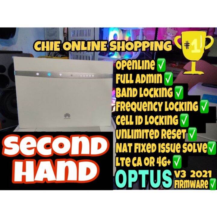 【COD】 HUAWEI B525s 65a(WHITE MAMBA) 4G LTE CAT6 BROADBAND WIFI MODEM ...