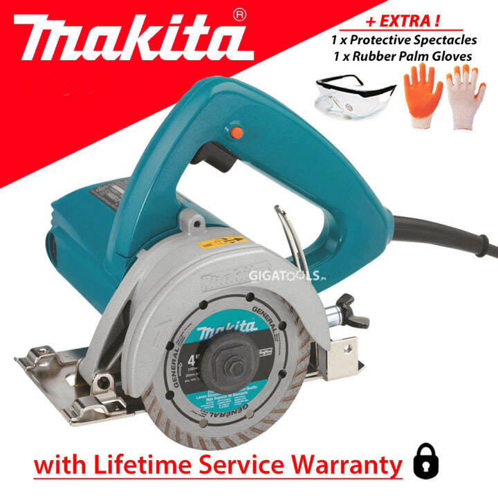 Makita 4100NH Concrete Cutter 4-3/8” 1,300W with Protective Spectacles ...