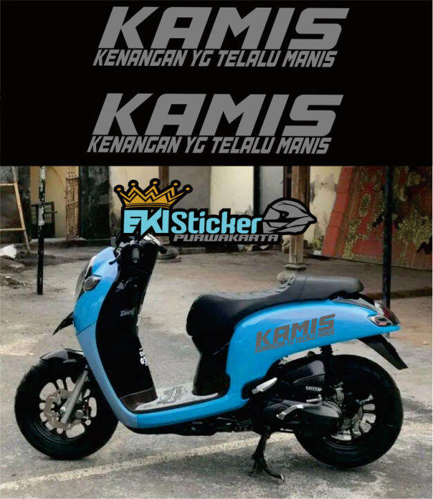 cuting sticker scoopy vareasi sticker kamis kenangan terlalu manis ...