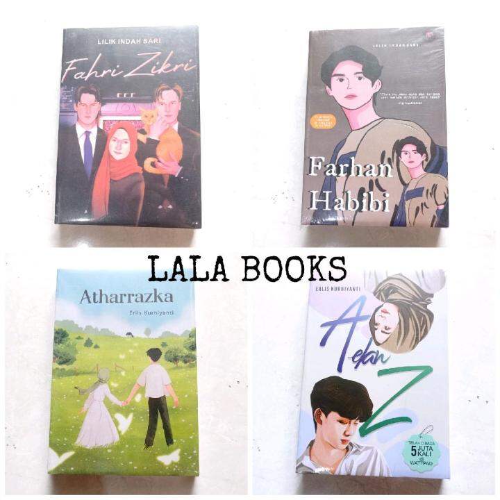 1 PAKET 4 NOVEL REMAJA ( FAHRI ZIKRI + FARHAN HABIBI + ATHARRAZKA + A ELAN Z / A DAN Z ...