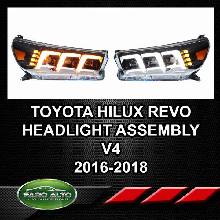 Toyota Hilux Revo V4 Headlight Assembly 2016-2020 | Lazada PH