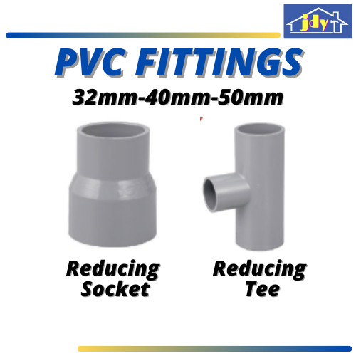PVC Pipe Fitting PVC Connector Reducing Socket Reducing Tee 32mm 40mm ...