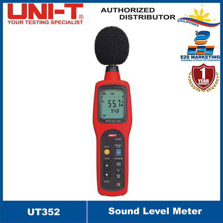 UNI-T Digital Sound Level Meter 30-130dB UT-352 Decibel Meter ...