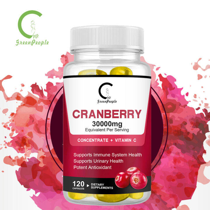 GPGP Greenpeople Organic Cranberry Extract Supports Urinary System Health, Bladder Health Potent ...