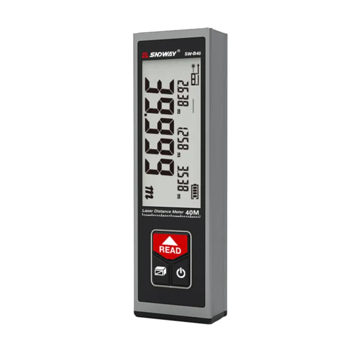 SNDWAY SW-B40 Laser Distance Meter Handheld Rangefinder Digital Mini ...