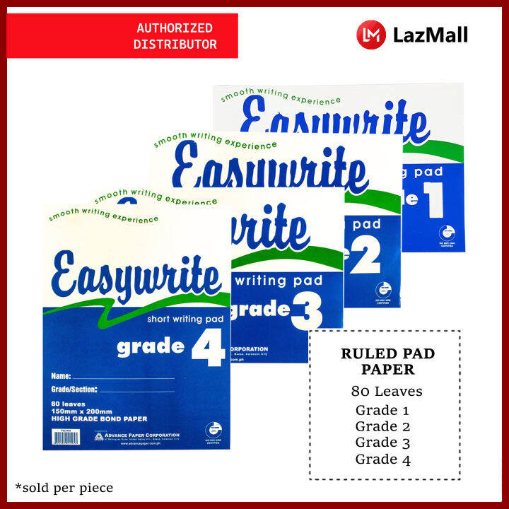 Easywrite Writing Grade Pad 80 leaves | Lazada PH