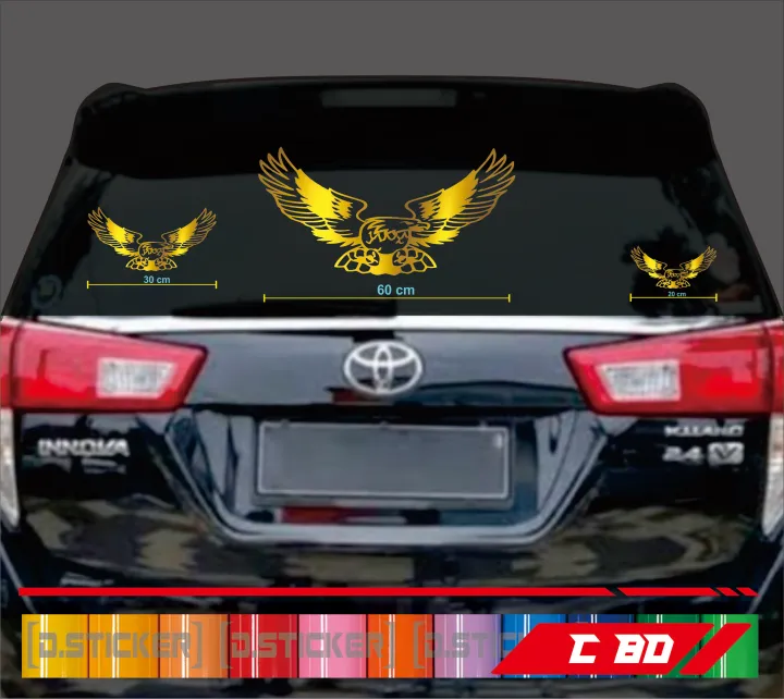 STIKER MOBIL ELANG/CUTTING STICKER ELANG/CUTTING STICKER KACA BELAKANG ...