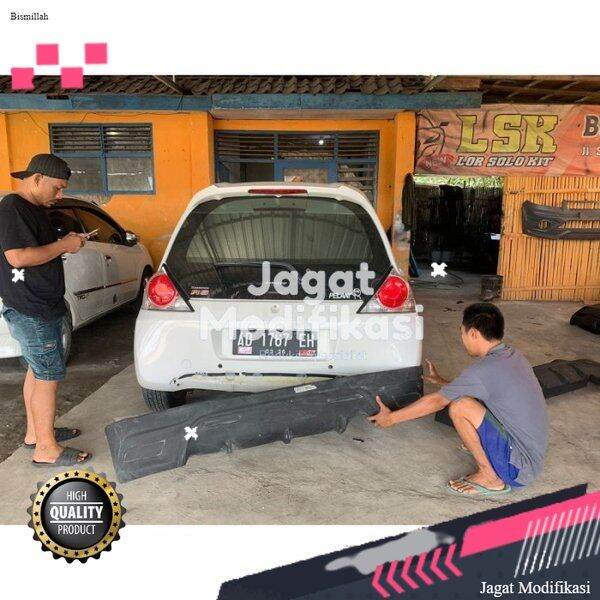 Paket Modif Bodykit BRIO CUSTOM YARIS TRD BELAKANG CAKEP Bemper Body ...