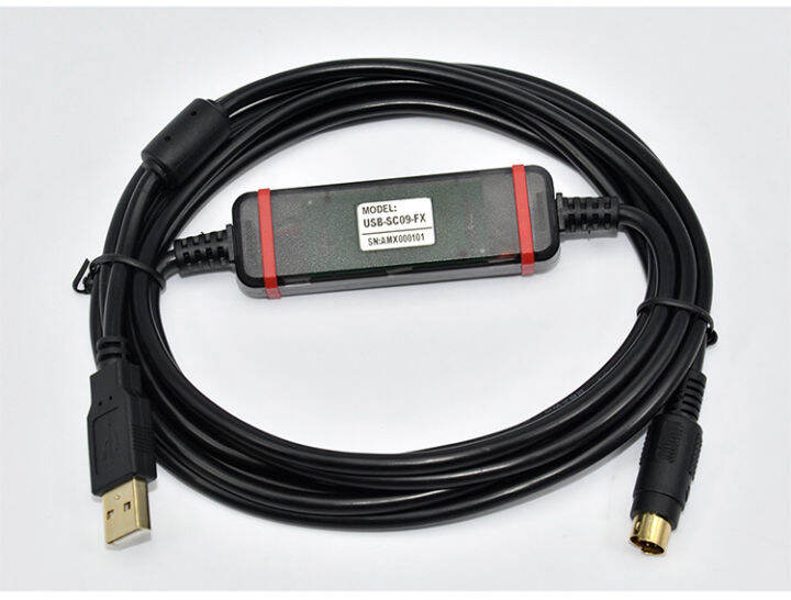 USB-SC09-FX สายดาวน์โหลด PLC MITSUBISHI FX - FTDI Chip IC สายลิ้งค์ PLC ...