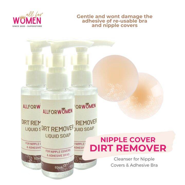 Dirt Remover for Nipple Covers & Silicone Bra Liquid Soap for Nipple ...