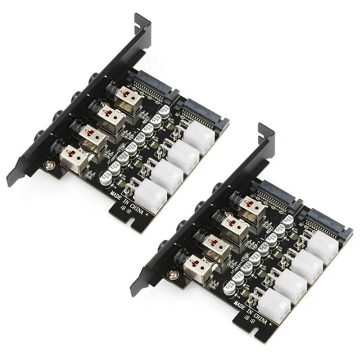 4 Ports HDD Power Control Switch Hard Drive Switcher 15-Pin SATA ...