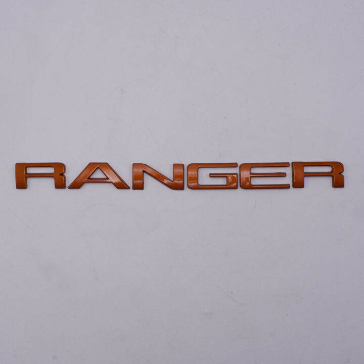 ตัวอักษรแต่งรถ ตัวแยก ติดท้ายรถ โลโก้ RANGER สีส้มไวแทค สำหรับ Ford ...
