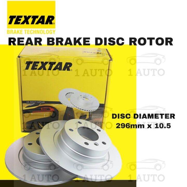 Textar Rear Brake Disc Rotor Bmw E90 318i 320i E87 120i Solid Type Lazada