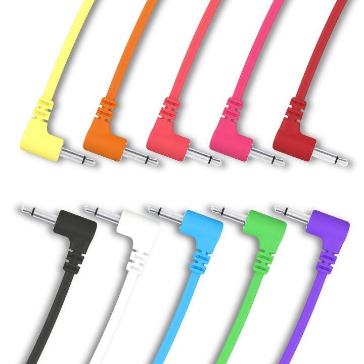 ExcelValley - 10 Pack - Right Angle Mono Modular Patch Cables | Lazada