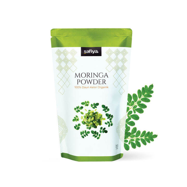 Serbuk Organik Daun Kelor Safiya Herbal 250 Gram - Powder Moringa ...