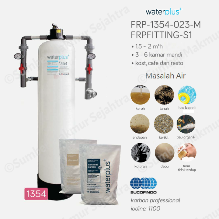 Filter Air Waterplus FRP 1354 Silica + Carbon Professional | Lazada ...