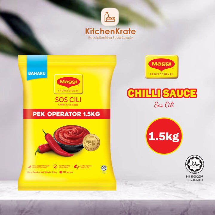 MAGGI Chilli Sauce Sos Cili Pek Operator 1.5kg | Lazada