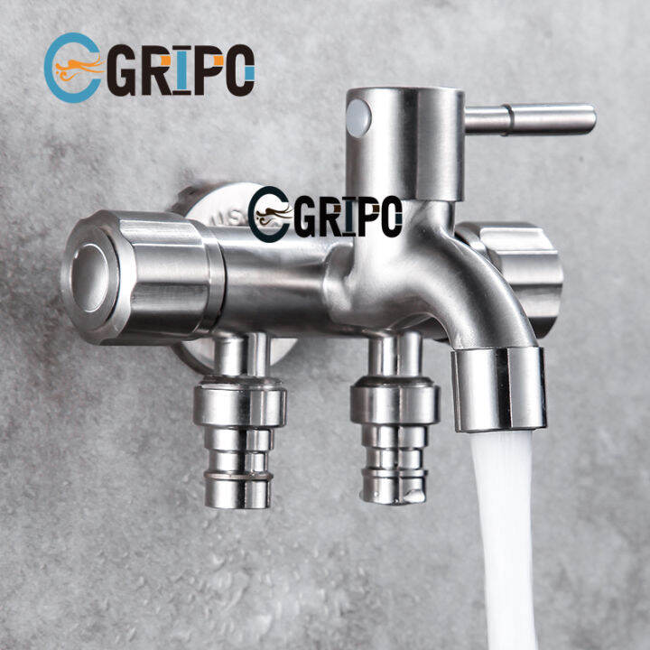 GRIPO 304 Stainless High quality 3 Way faucet wall mounted faucet matte ... GRIPO 304 Stainless High quality 3 Way faucet wall mounted faucet matte ...