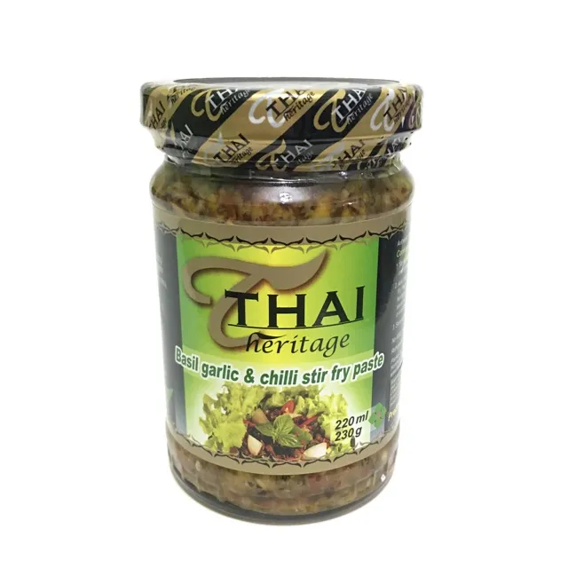 Thai Heritage Basil Garlic & Chili stir fry Paste ( 230g ) | Lazada PH