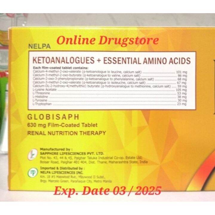 Globisaph 100 PCS Ketoanalogues Essential Amino Acids | Lazada PH