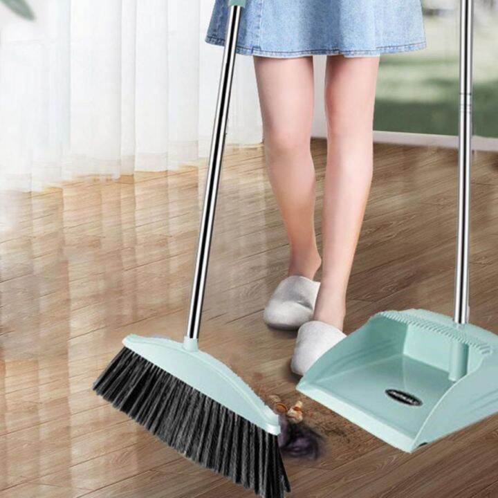 Broom and Dustpan Household Non-Stick Hair Sweeping Combination Broom ...
